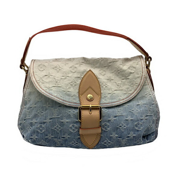 Louis Vuitton | Bags | Louis Vuitton Sunshine Monogram Denim Shoulder ...